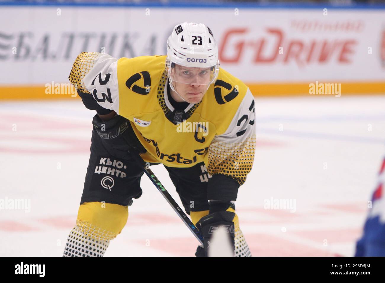 Saint Petersburg, Russia. 16th Jan, 2025. Adam Liska (23) Severstal ...