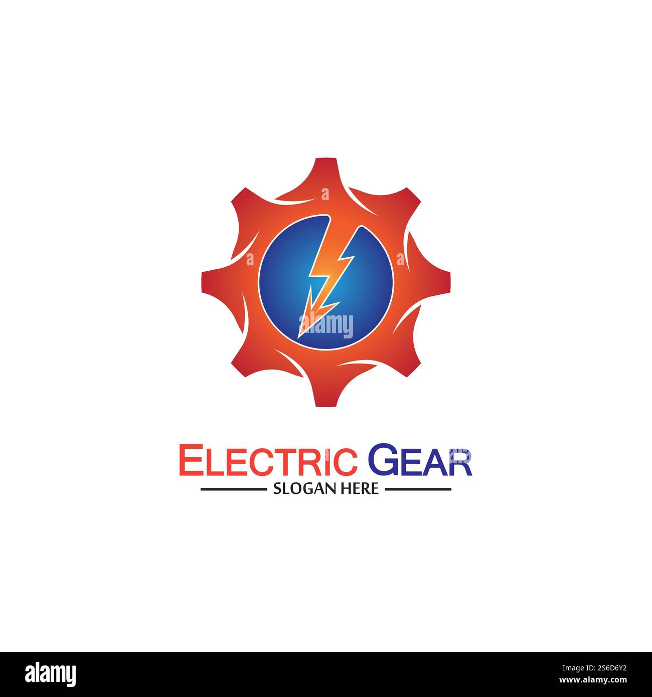 Electric gear vector logo template illustration. Suitable for business ...