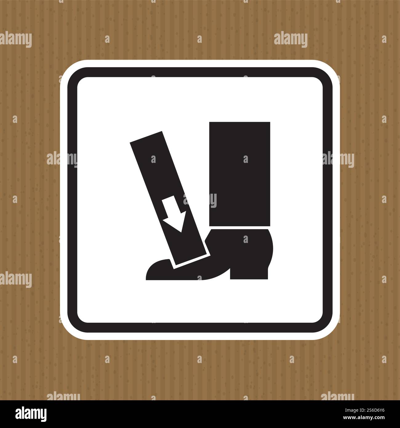 Foot Crush Force From Above Symbol Sign, Vector Illustration, Isolate ...