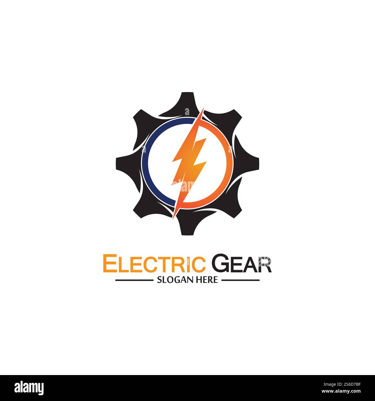 Electric gear vector logo template illustration. Suitable for business ...