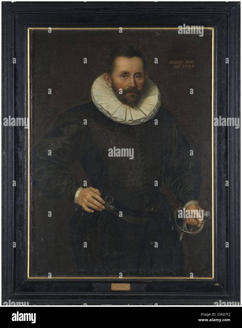 Fries-Groningse meester - Portret van onbekende man Stock Photo - Alamy