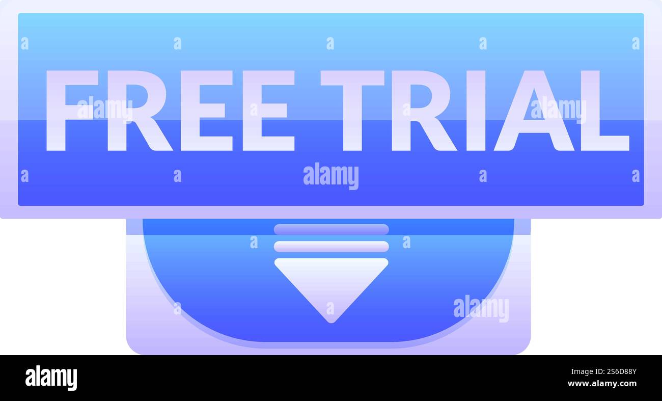 Free trial icon. Cartoon of free trial vector icon for web design ...