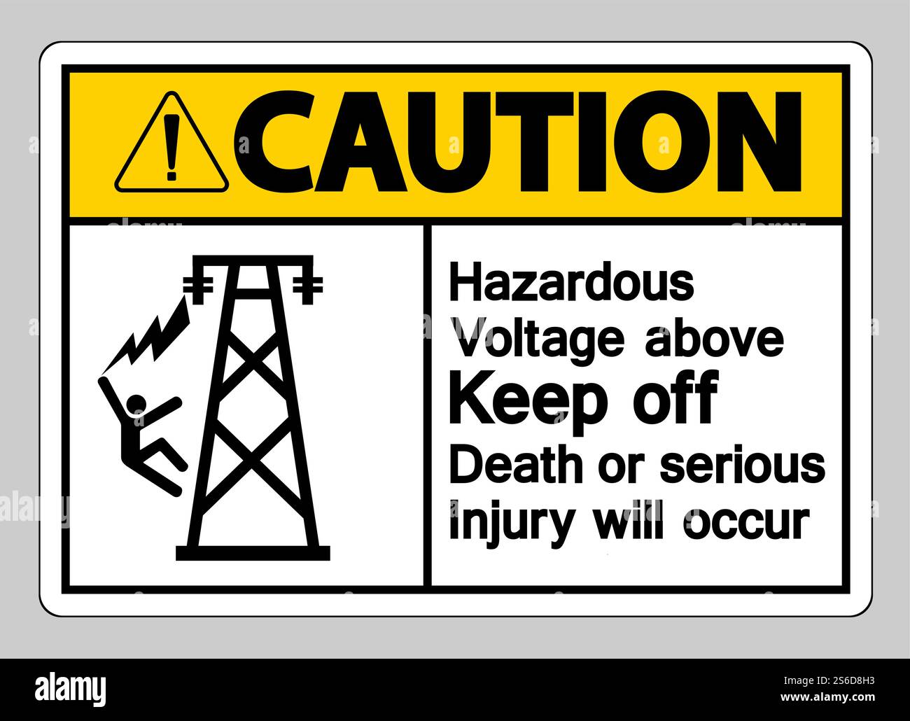 Caution Hazardous Voltage Above Keep Out Death Or Serious Injury Will ...