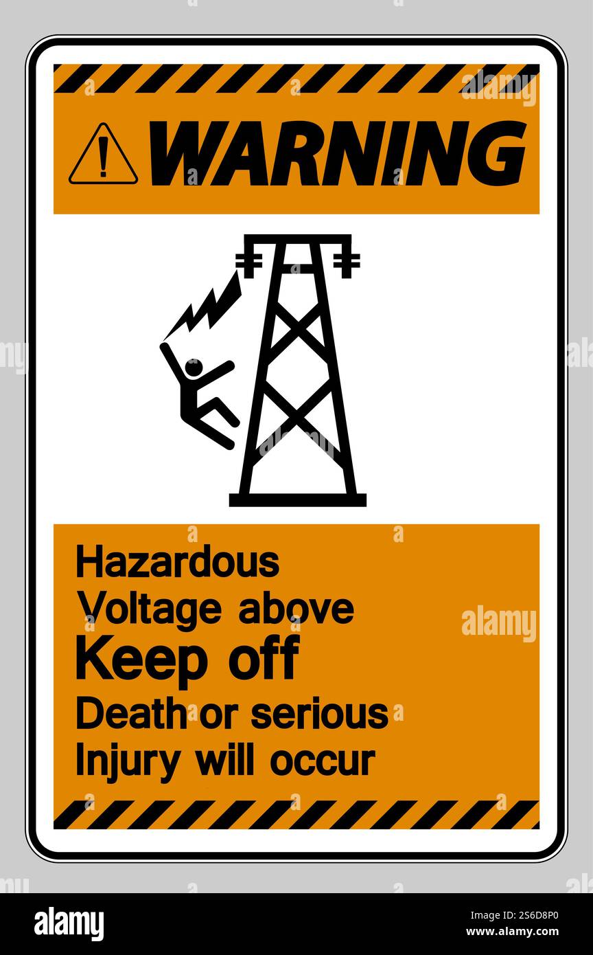 Warning Hazardous Voltage Above Keep Out Death Or Serious Injury Will ...