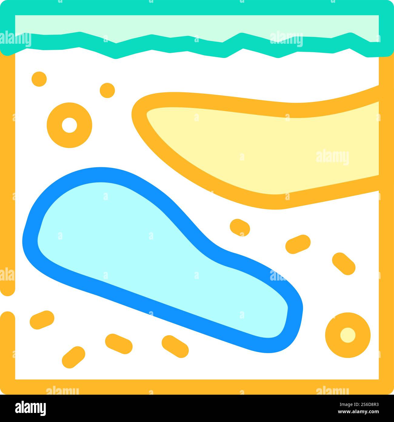 depth soil analysis color icon vector. depth soil analysis sign ...