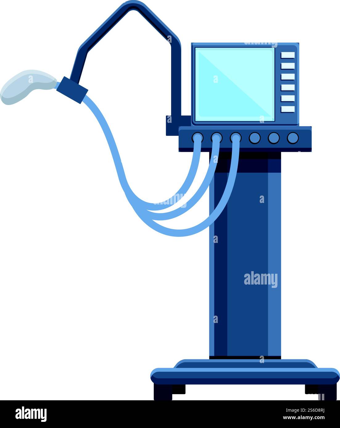 Cardio ventilator medical machine icon. Cartoon of cardio ventilator ...