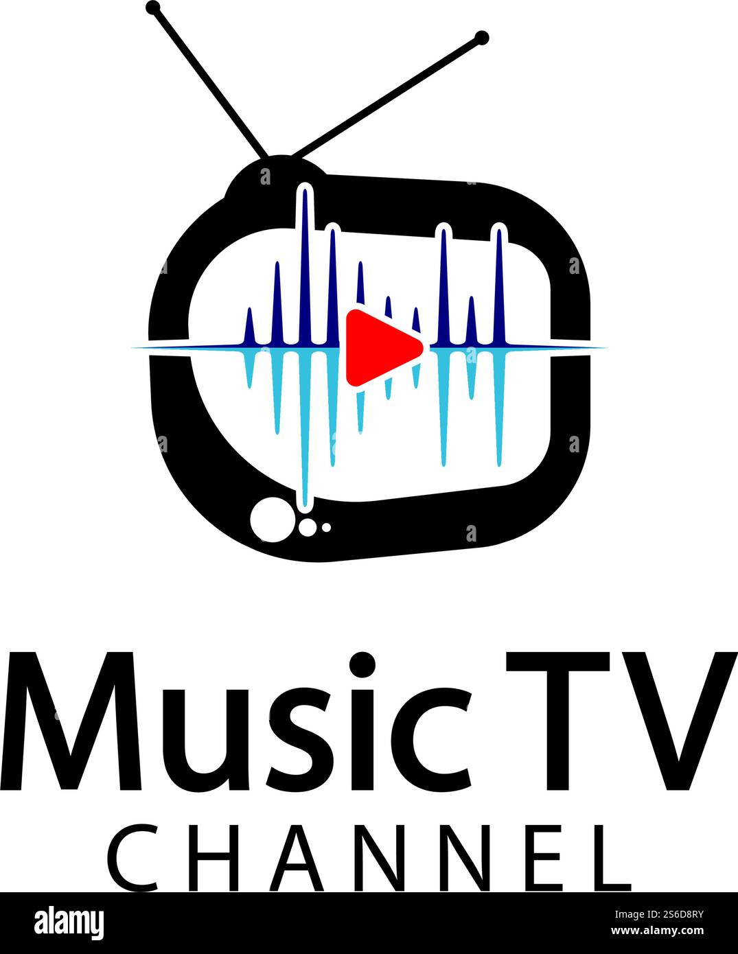 Music TV Logo Design Template.Music Channel Logo Template Design Vector ...