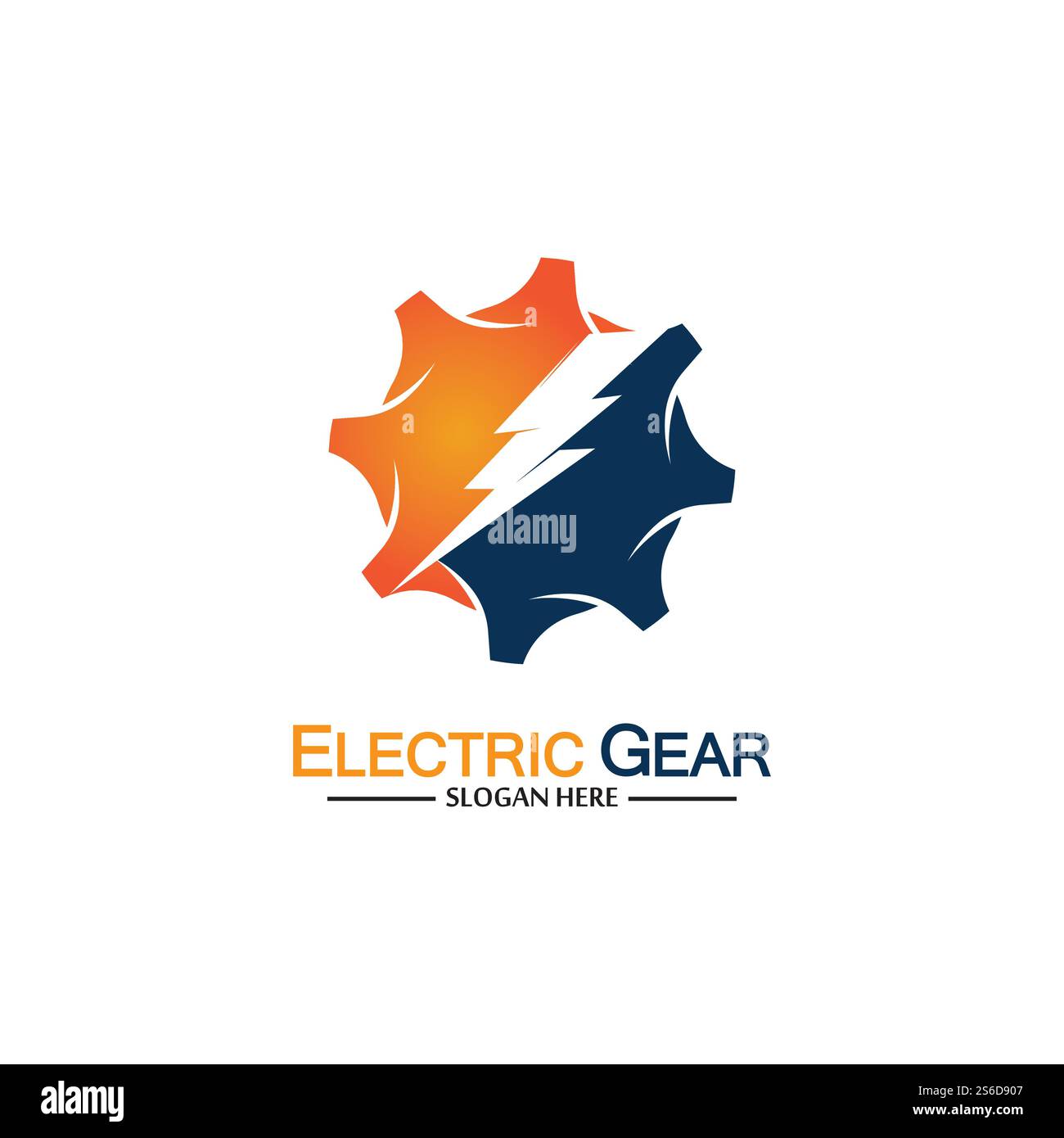 Electric gear vector logo template illustration. Suitable for business ...