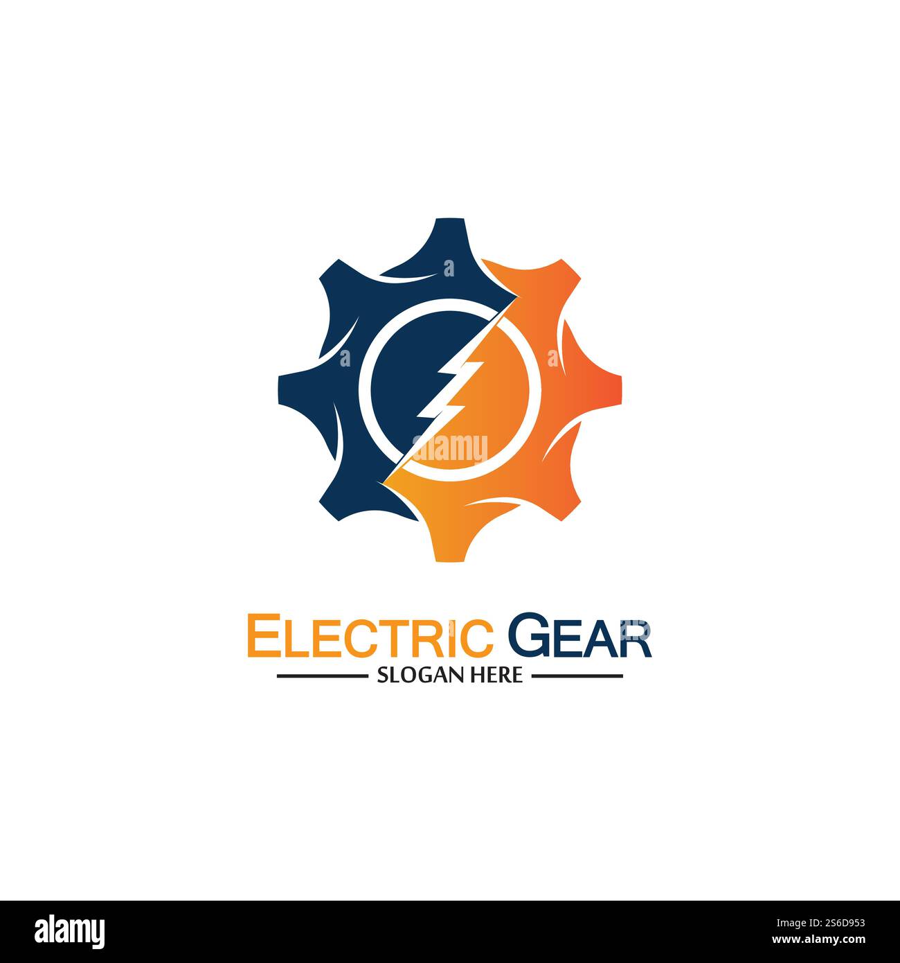 Electric gear vector logo template illustration. Suitable for business ...