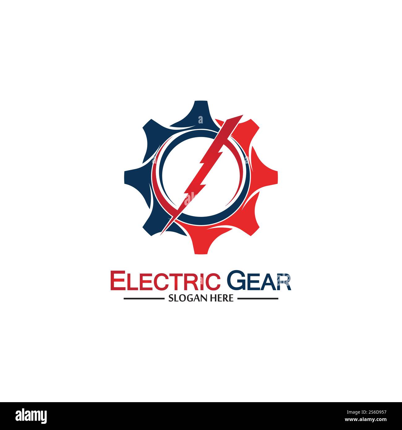 Electric gear vector logo template illustration. Suitable for business ...
