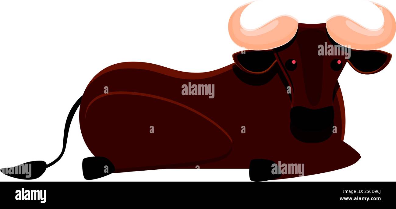 Rest wildebeest icon. Cartoon of rest wildebeest vector icon for web ...