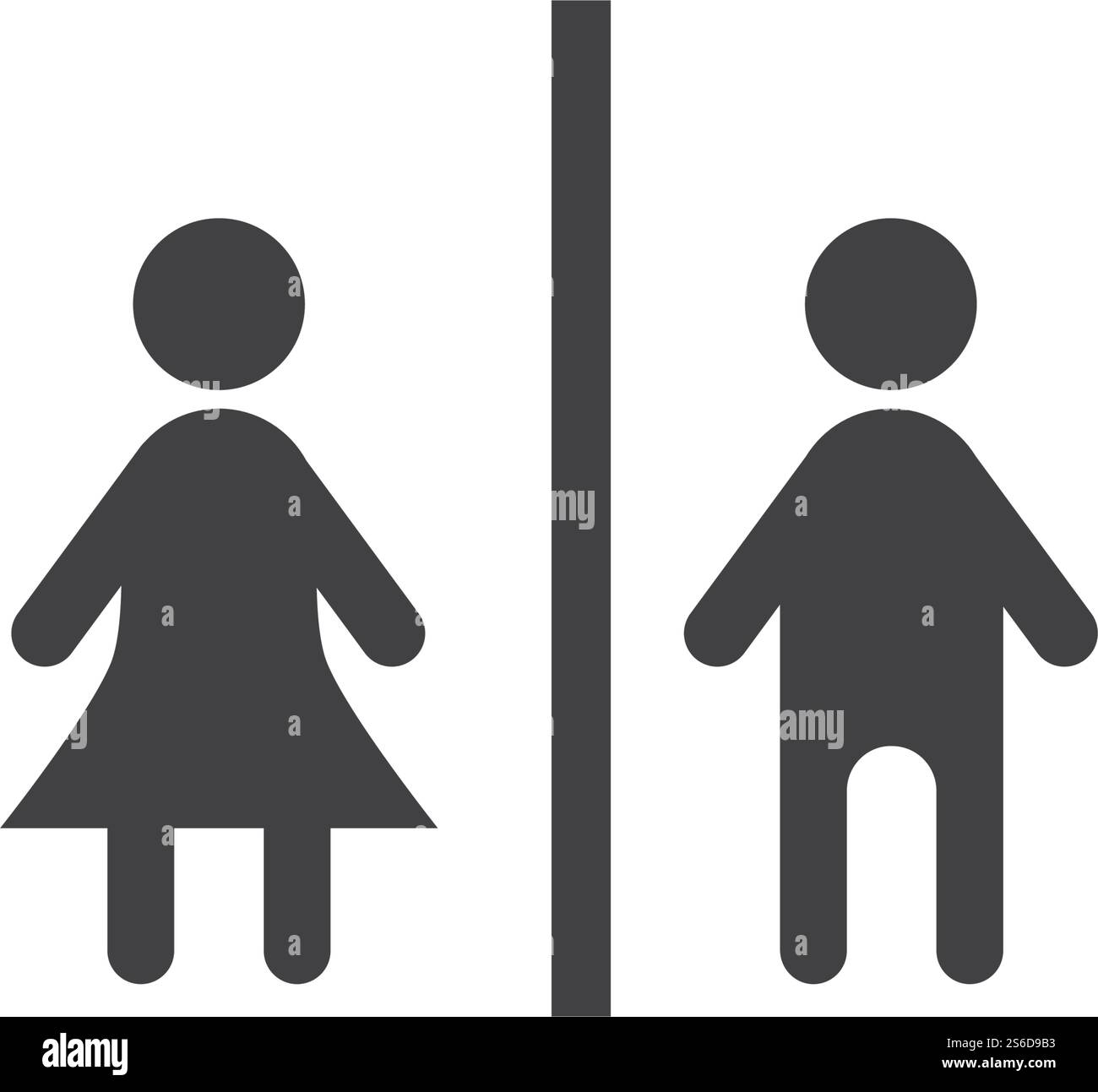 Toilet sign vector flat design Stock Vector Image & Art - Alamy