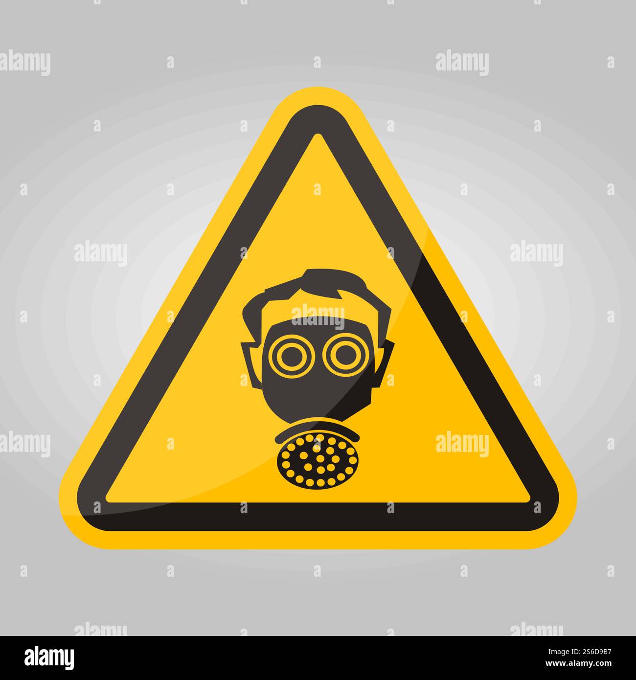 Symbol wear respirator protection Sign Isolate On White Background ...