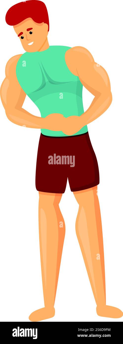 Bodybuilding icon. Cartoon of bodybuilding vector icon for web design ...