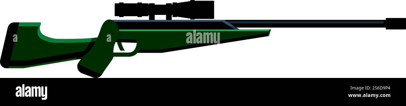 Sniper weapon army icon. Cartoon of sniper weapon army vector icon for ...