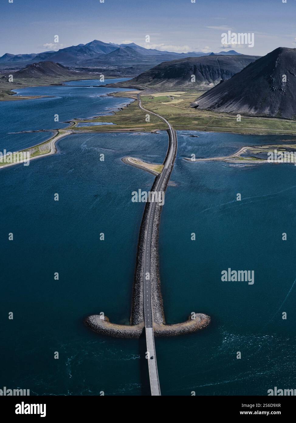 A road that bridges nature’s beauty in Iceland, where mountains meet ...