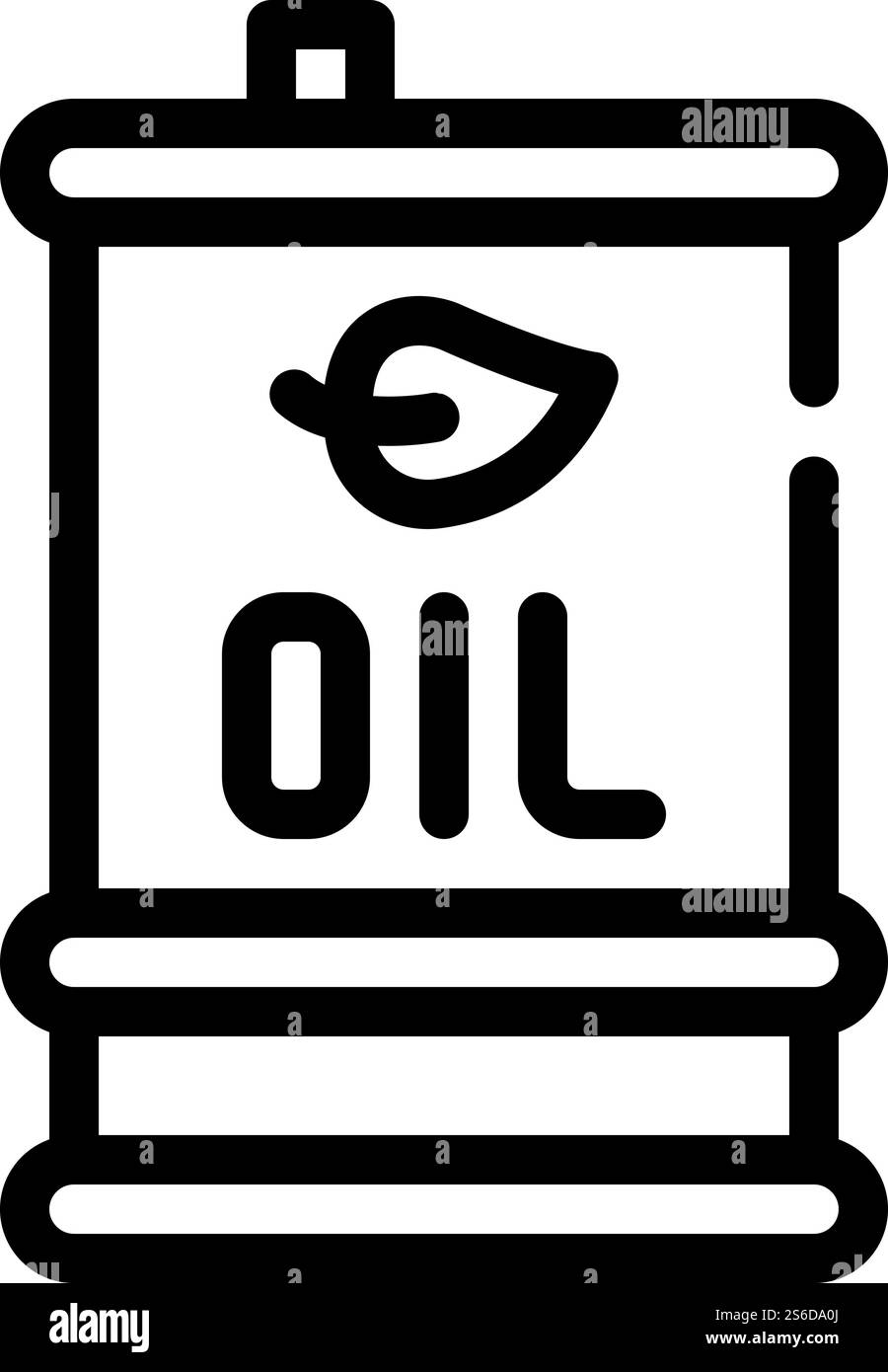 oil barrel line icon vector. oil barrel sign. isolated contour symbol ...