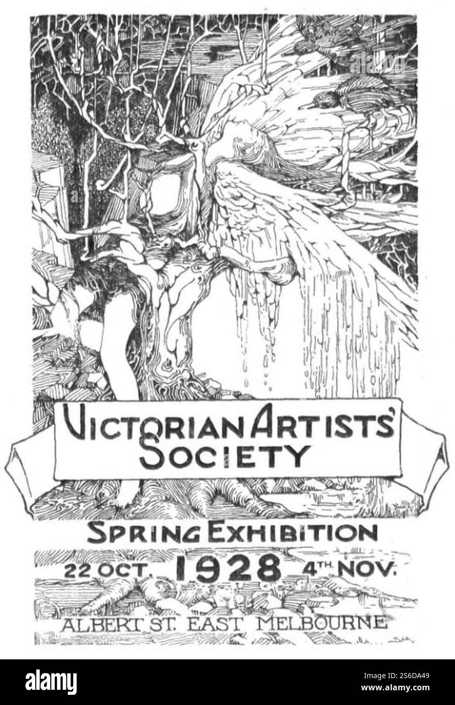 Front cover of Victorian Artists’ Society Spring Exhibition catalogue ...
