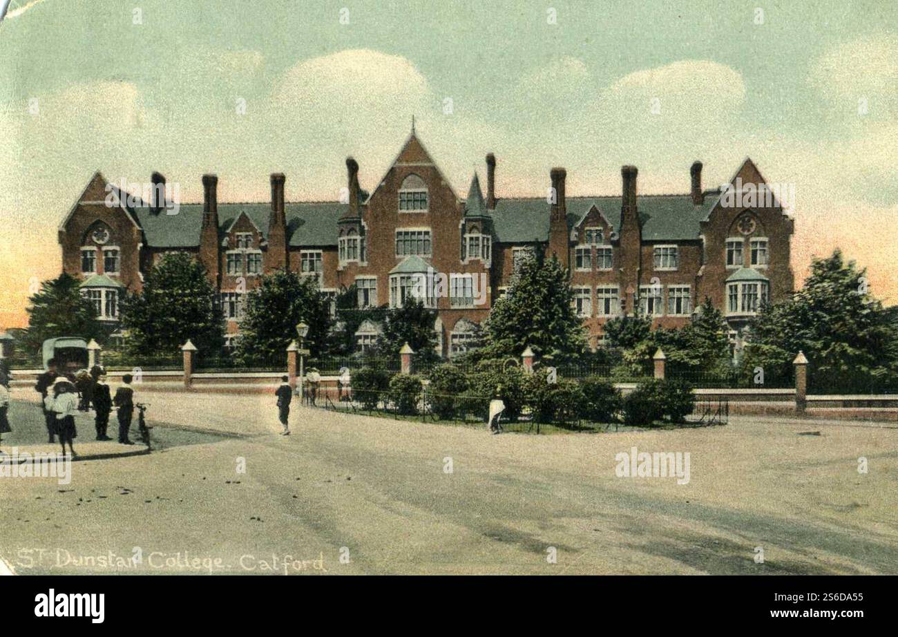 Front of St Dunstan's College in early 1900 Stock Photo - Alamy