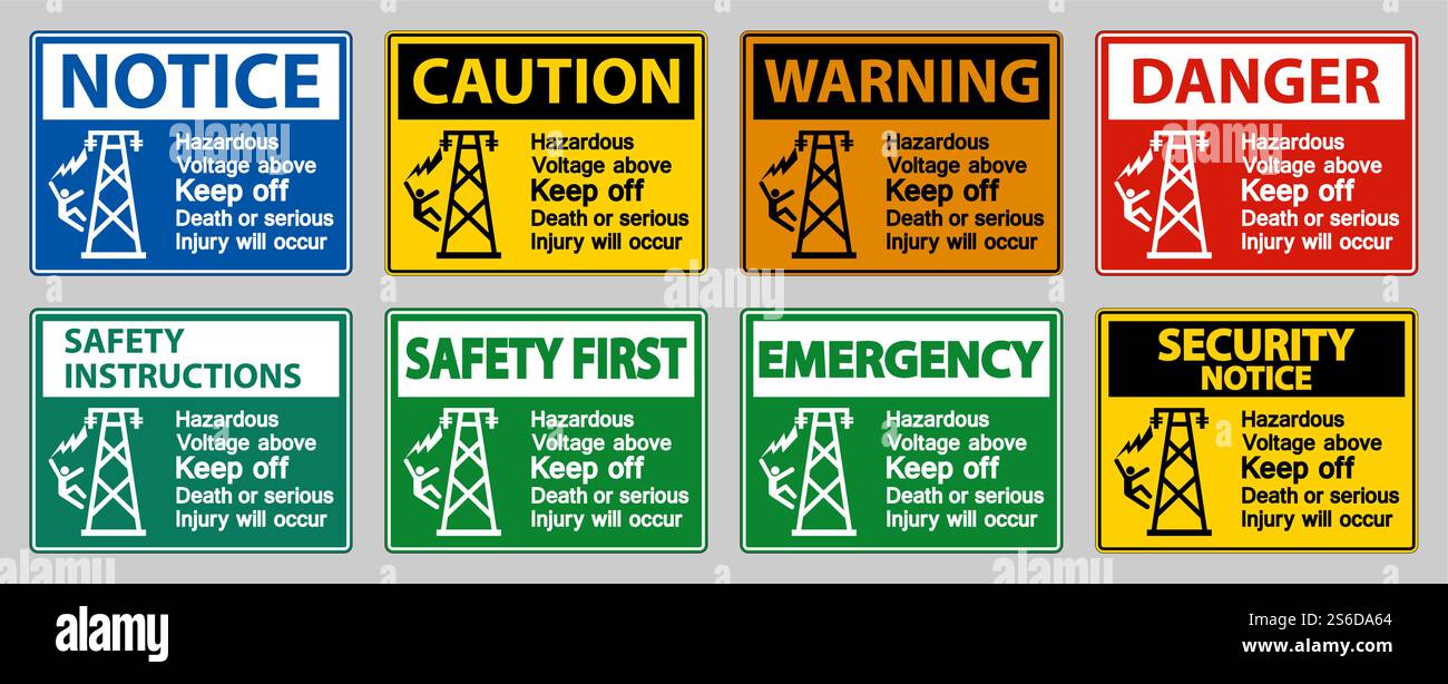 Hazardous Voltage Above Keep Out Death Or Serious Injury Will Occur ...