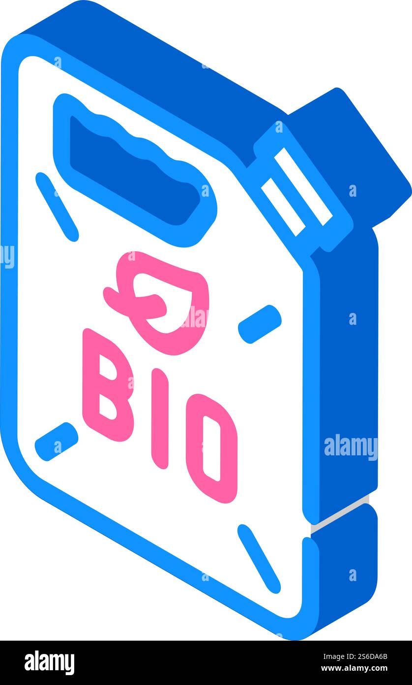 canister bio fuel isometric icon vector. canister bio fuel sign ...