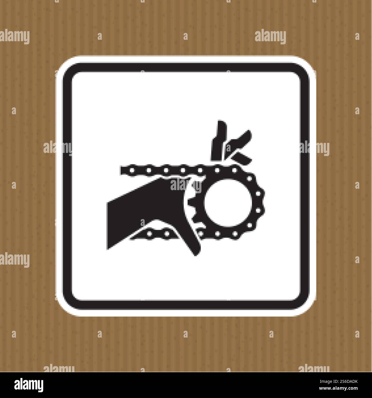Hand Entanglement Chain Drive Symbol Sign Isolate on White Background ...