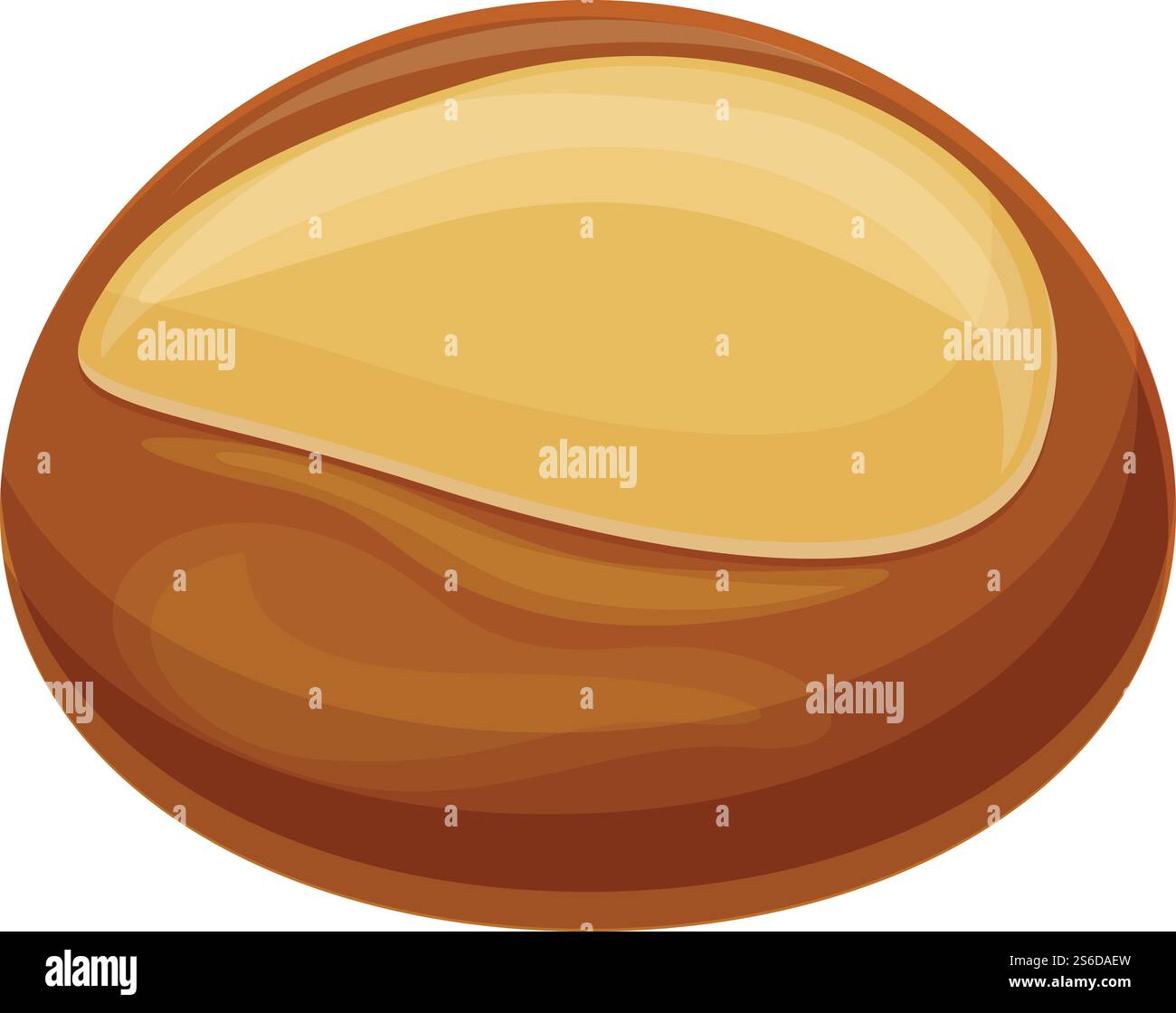 Shea tree brown nut icon. Cartoon of shea tree brown nut vector icon ...
