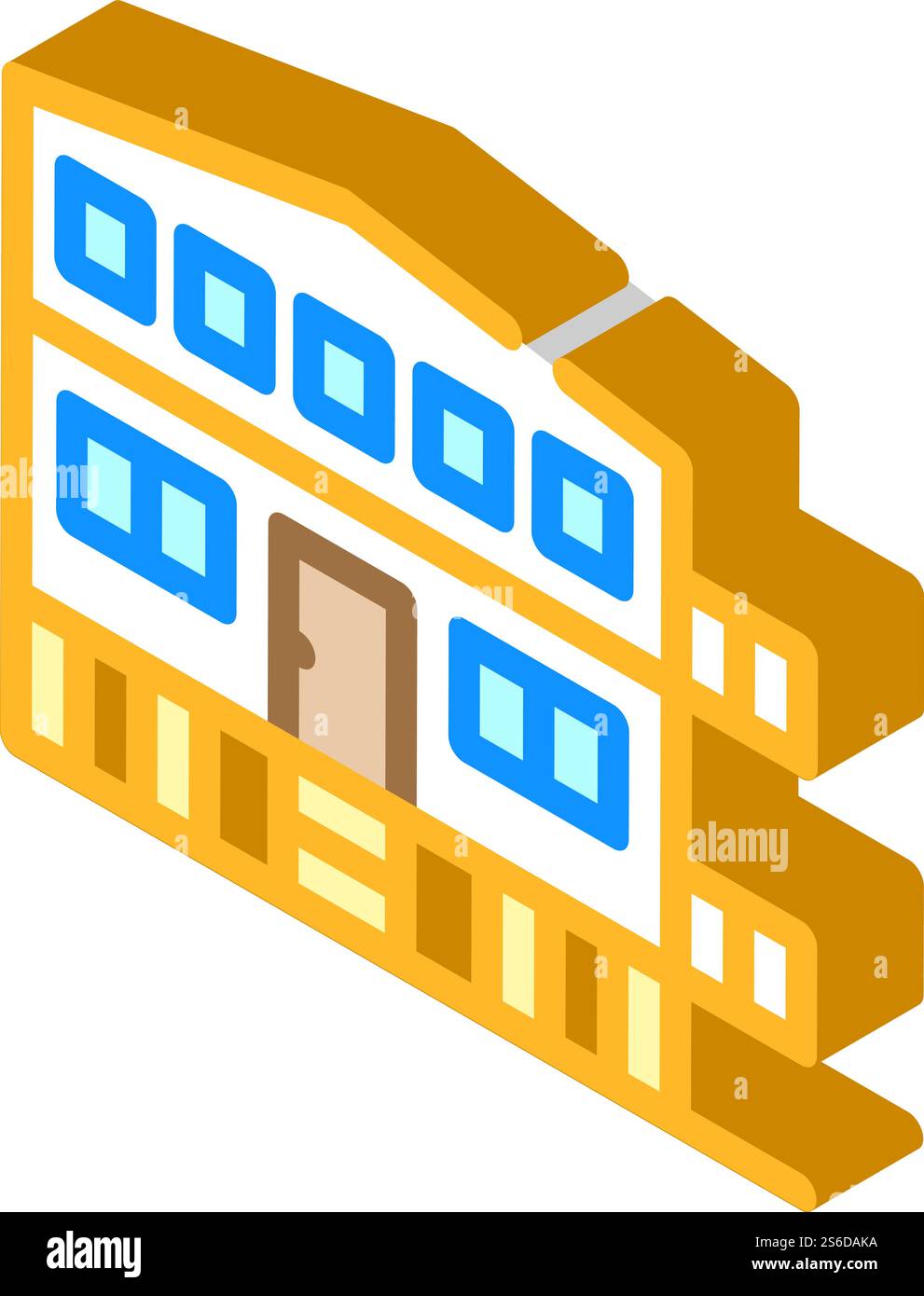 mobile house on stilts isometric icon vector. mobile house on stilts ...