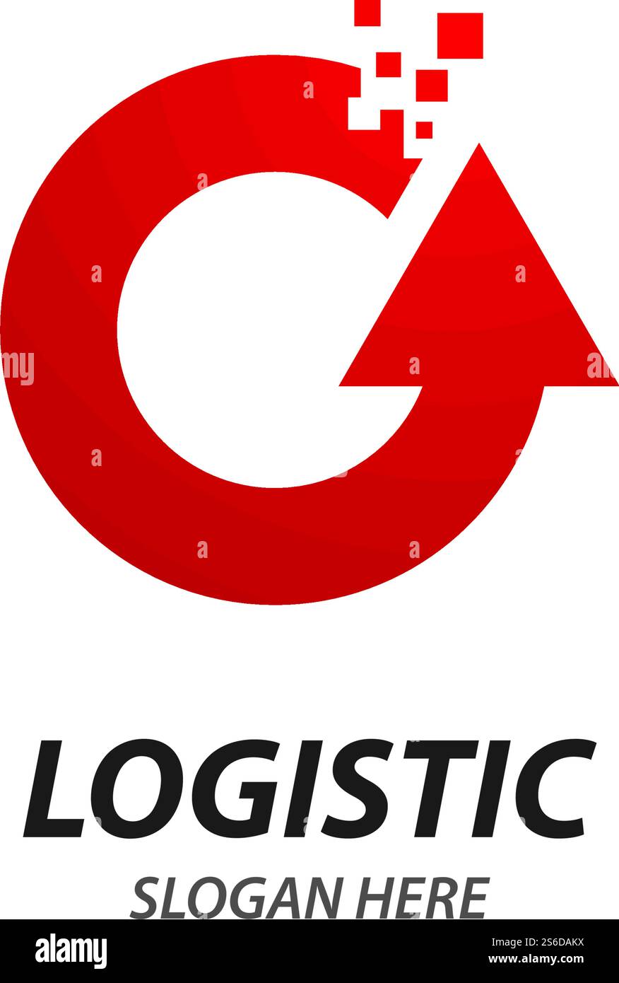 Arrow logistic and cargo logo vector template Stock Vector Image & Art ...