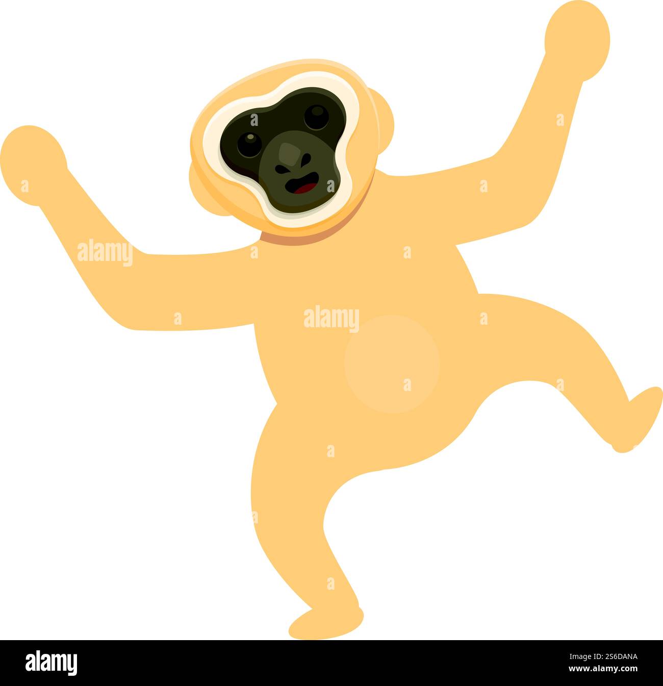 Gibbon dancing icon. Cartoon of gibbon dancing vector icon for web ...
