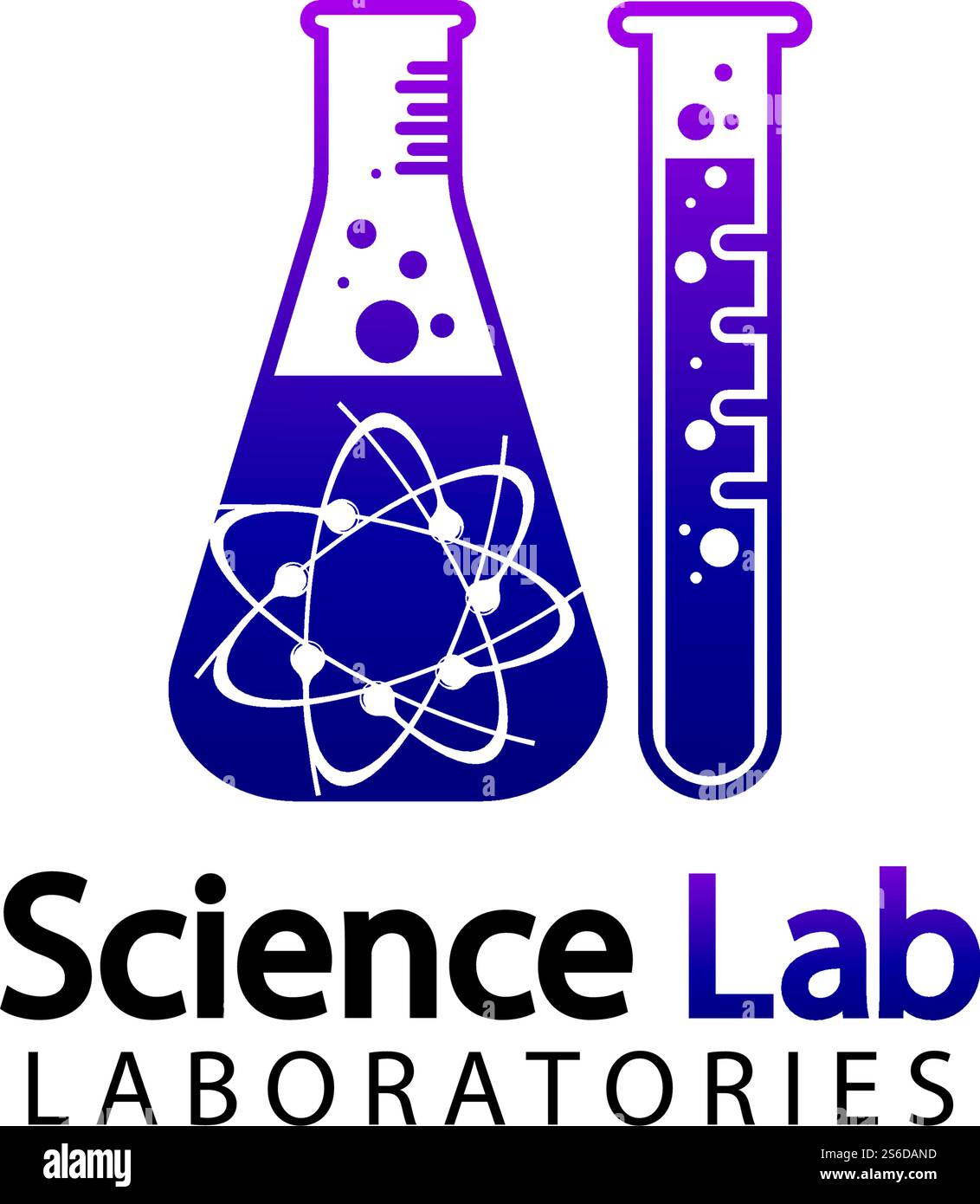 Science Lab logo.Laboratory Tube Logo Template Design Vector, Emblem ...
