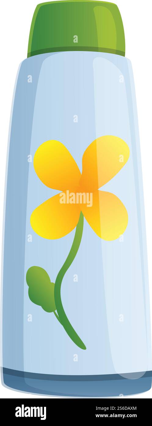 Celandine shampoo icon. Cartoon of celandine shampoo vector icon for ...