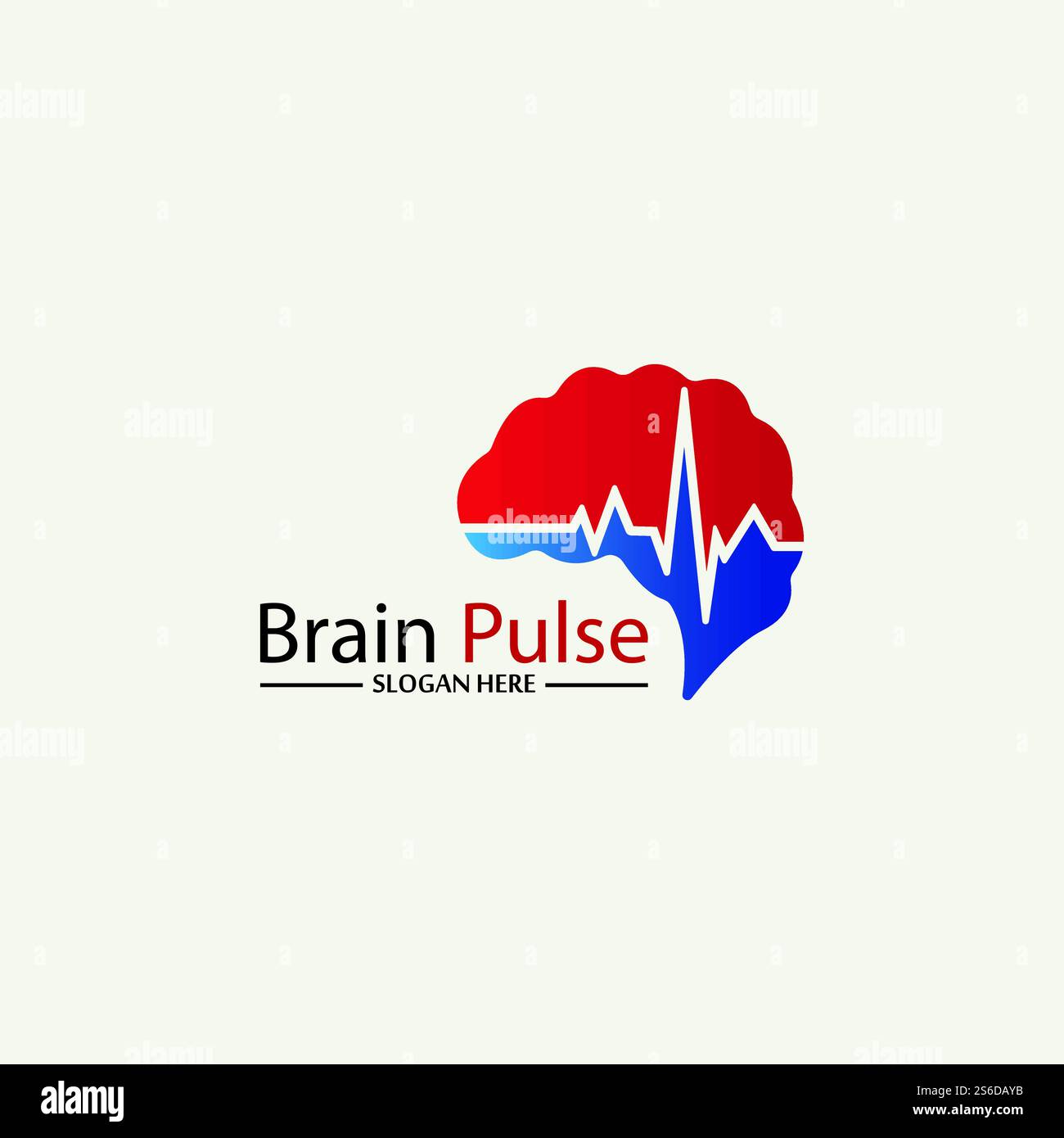Health Brain pulse Logo Template Design Vector, Emblem, Design Concept ...