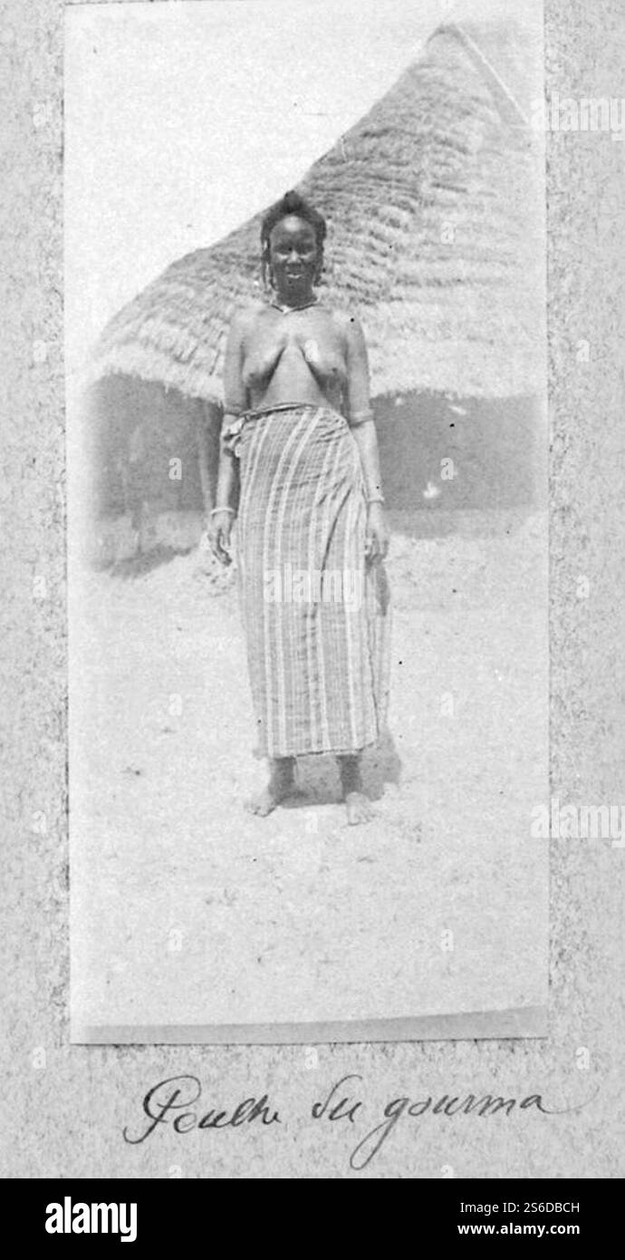 Fulani woman of the Gouma region Stock Photo - Alamy