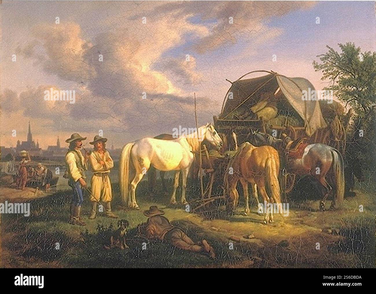 Fuhrleute joh. adam klein Stock Photo - Alamy