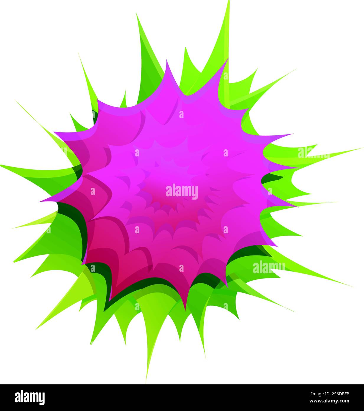 Top view flower icon. Cartoon of top view flower vector icon for web ...
