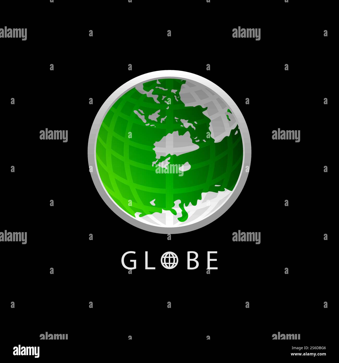 Globe map round earth logo vector image,Vector earth globes isolated on ...