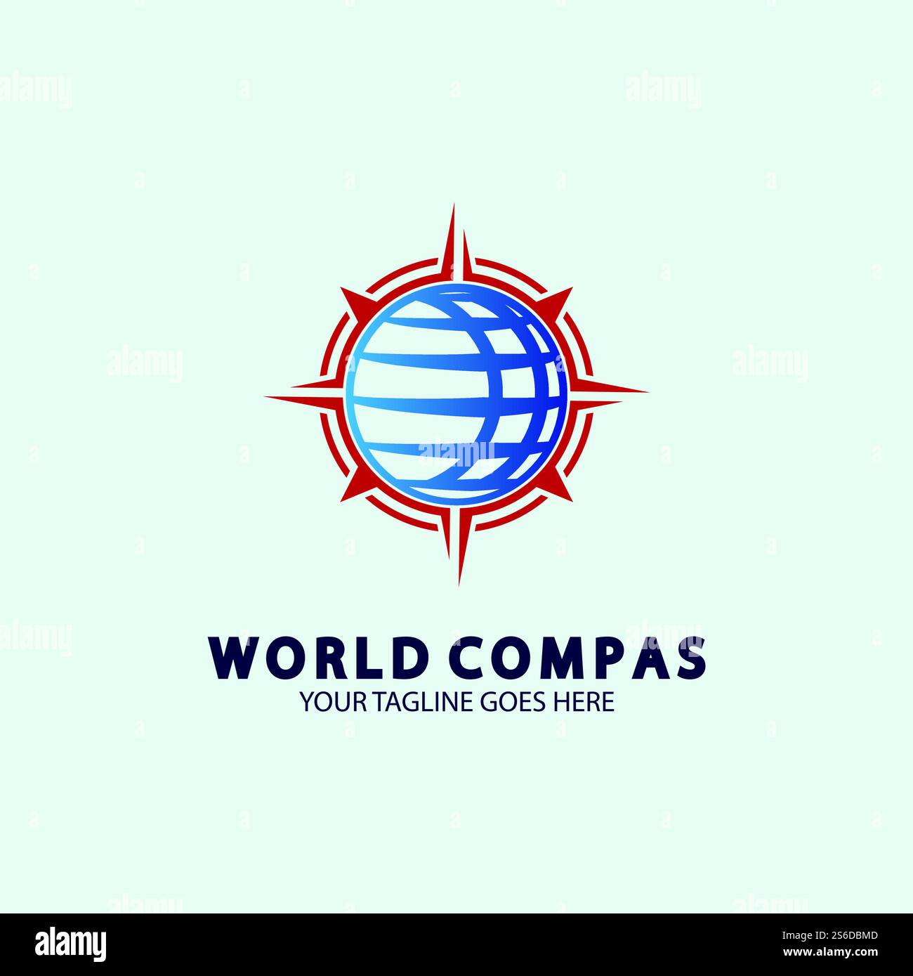 World Compass logo design, world logo concept, compass logo concept ...