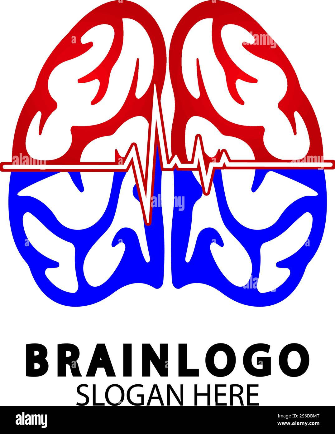 Brain logo designs concept vector, Health Brain Pulse logo, Brain care ...