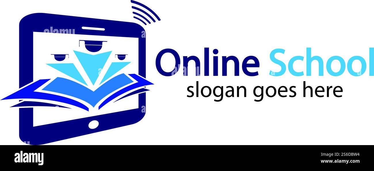 Online Education logo design template. Online course logo design ...