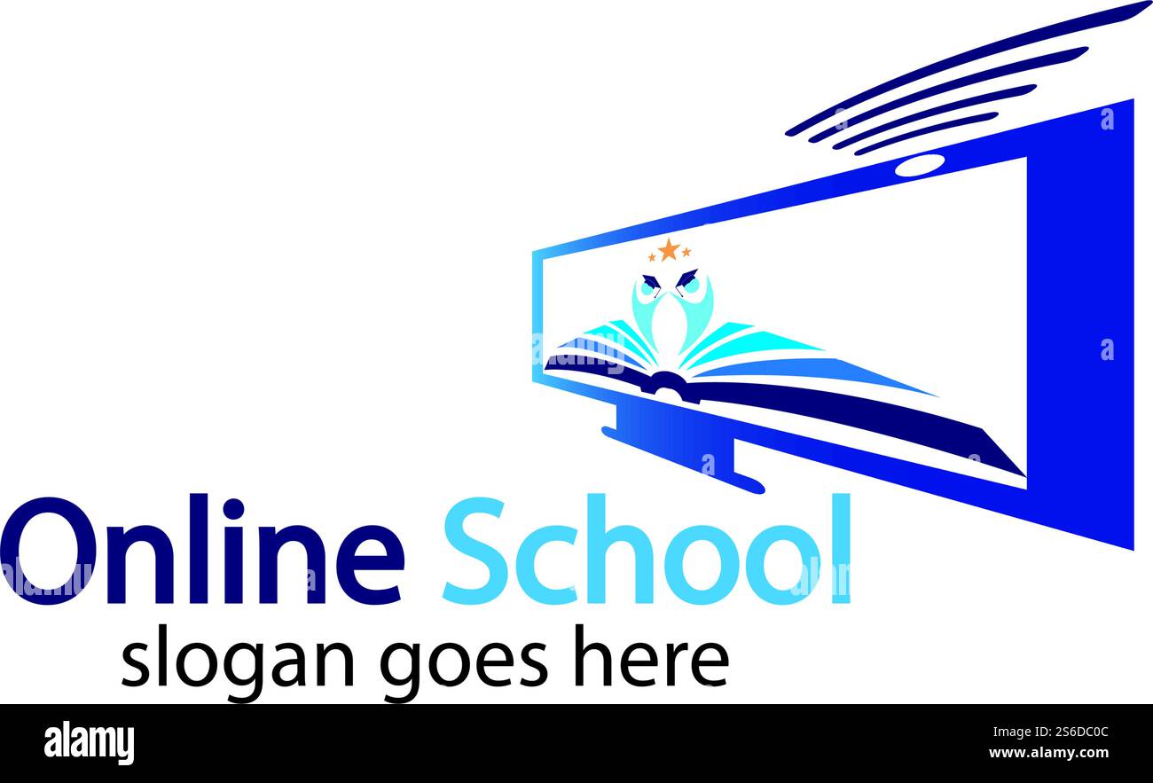 Online Education logo design template. Online course logo design ...