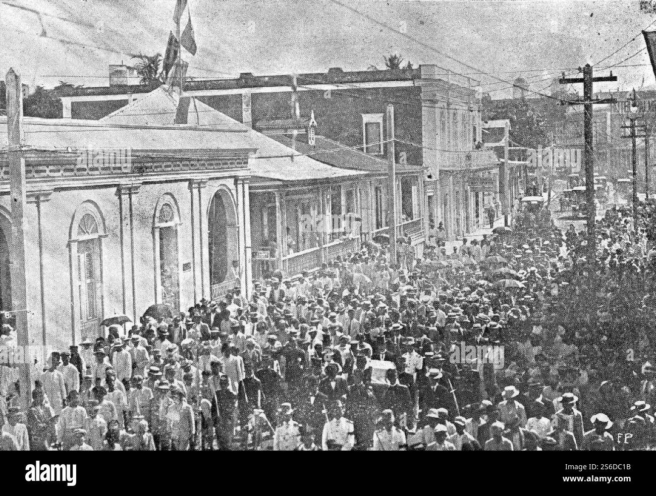 Funeral y entierro de Buenaventura Báez en Puerto Rico Stock Photo - Alamy