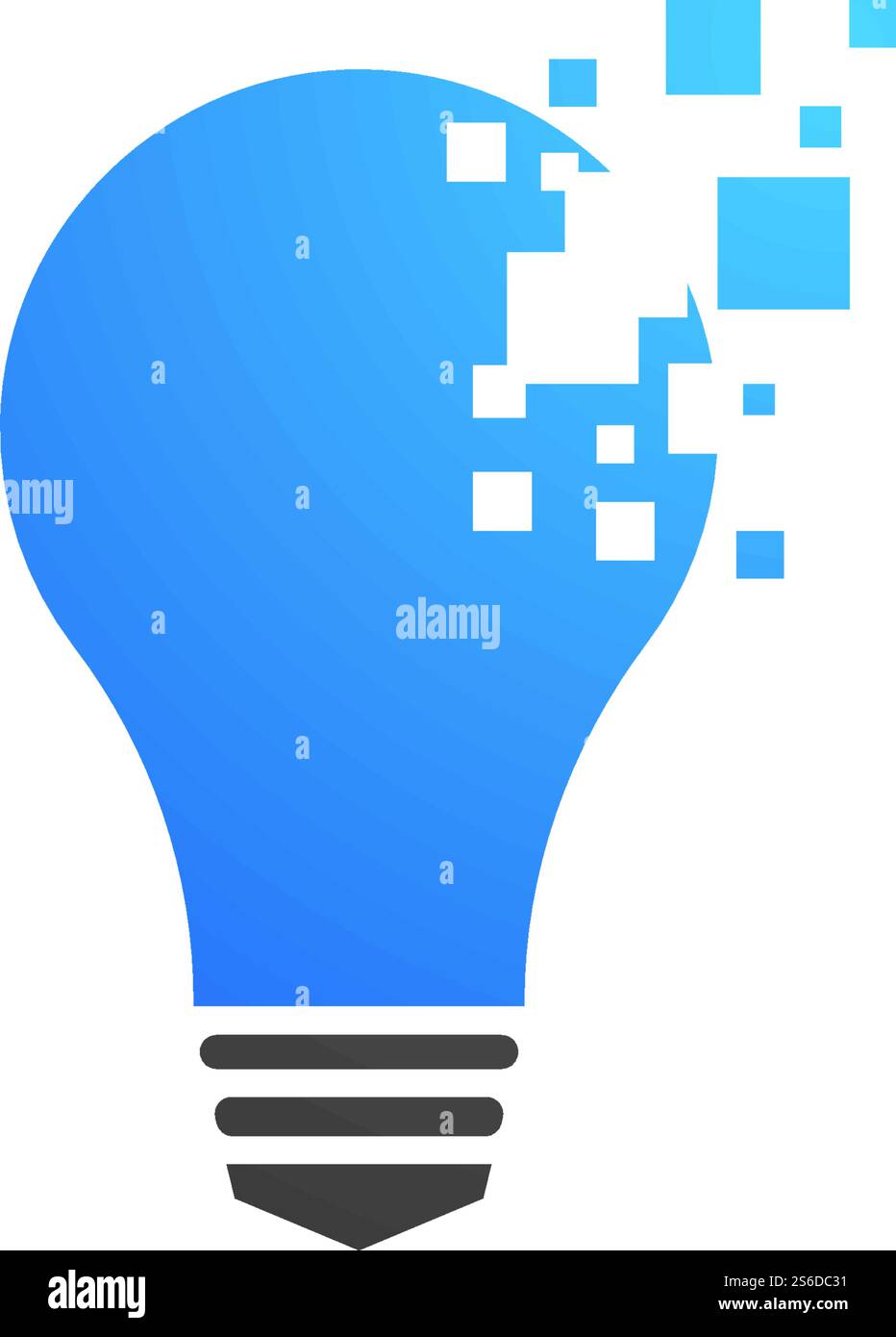 Bulb ilustration logo vector design Stock Vector Image & Art - Alamy