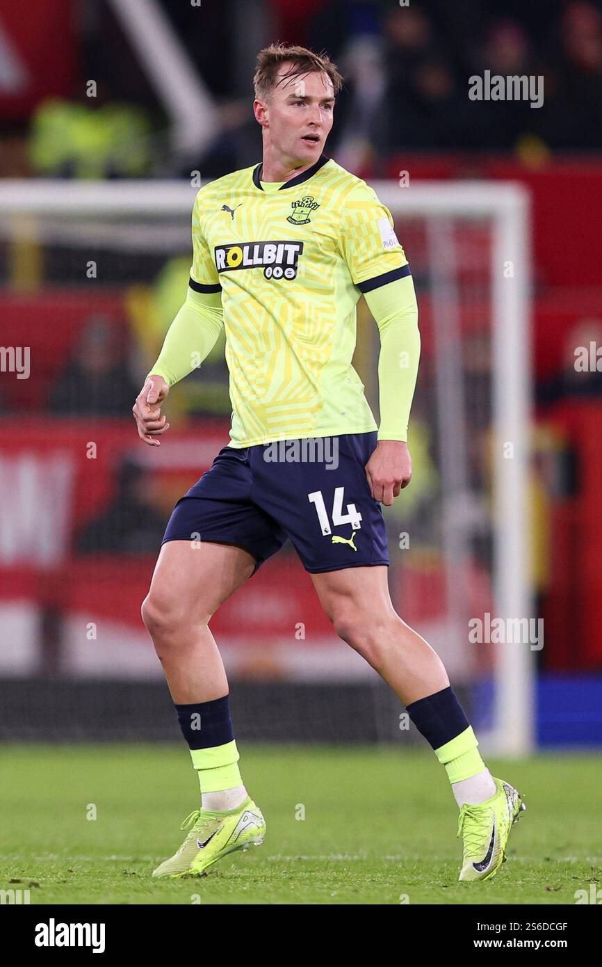 Manchester, UK. 16th Jan, 2025. James Bree of Southampton during the ...