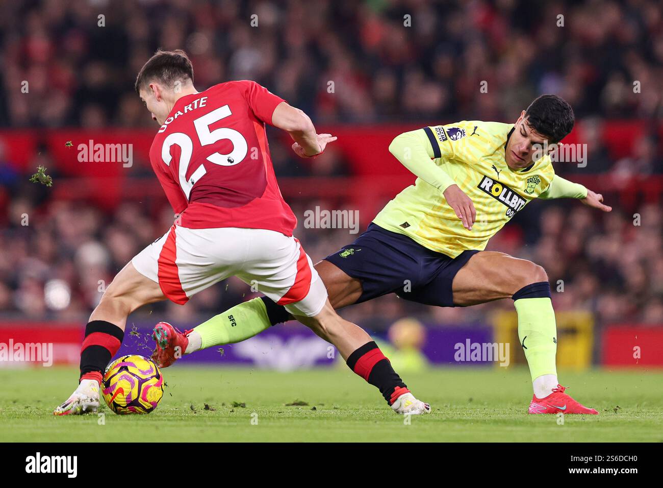 Manchester, UK. 16th Jan, 2025. Manuel Ugarte of Manchester United ...