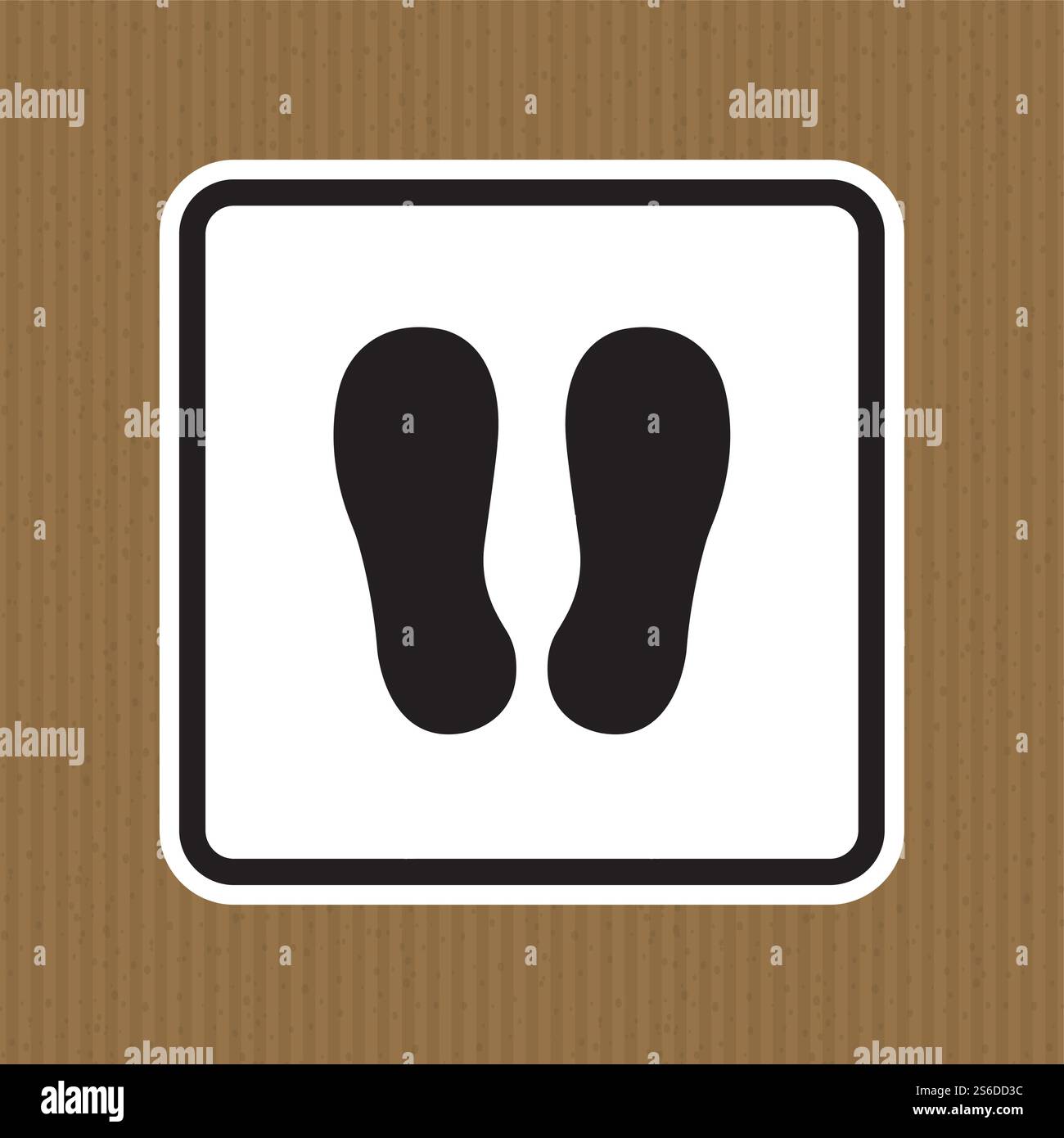 Do Not Walk Or Stand Here Symbol Sign Isolate on White Background ...