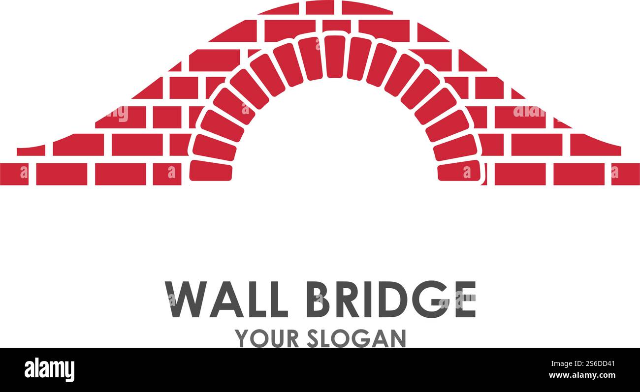 Wall bridge logo illustration vector design Stock Vector Image & Art ...