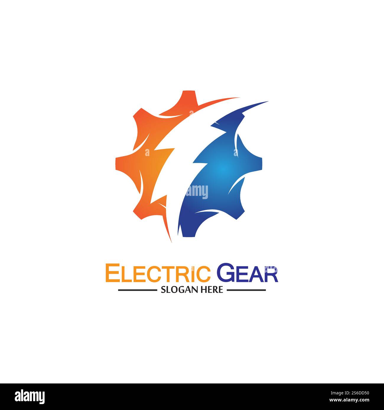 Electric gear vector logo template illustration. Suitable for business ...