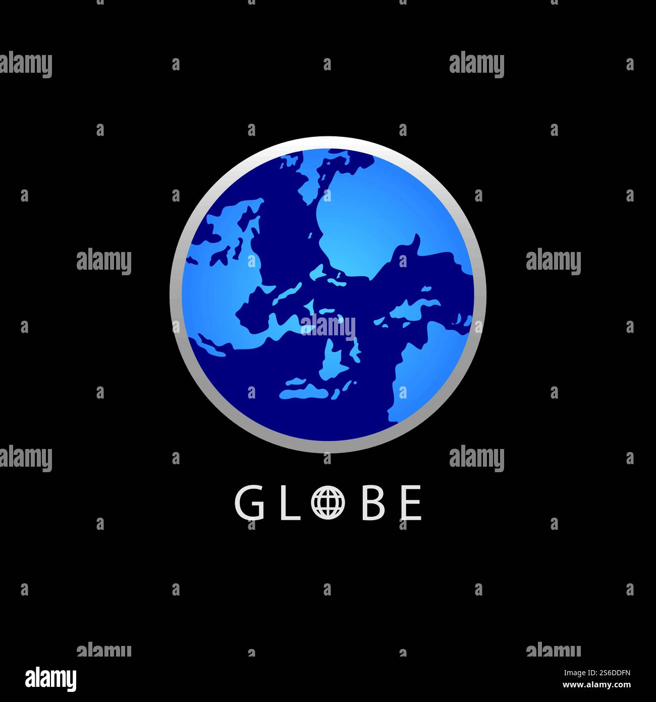 Globe map round earth logo vector image,Vector earth globes isolated on ...