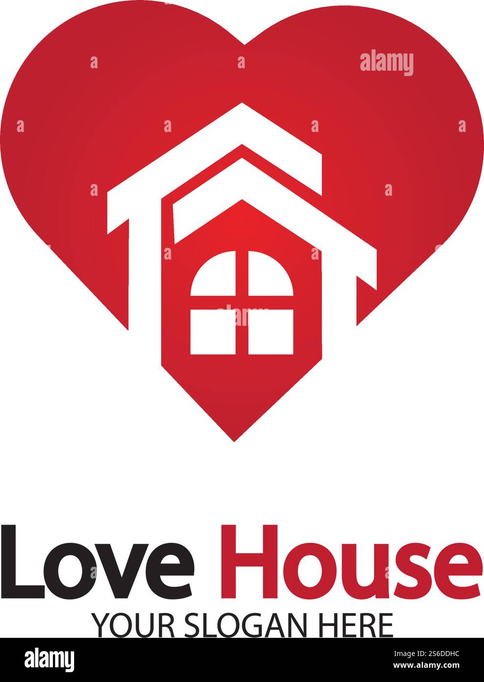 Love Home Logo. Heart and House Icon Combination. Health and Care ...